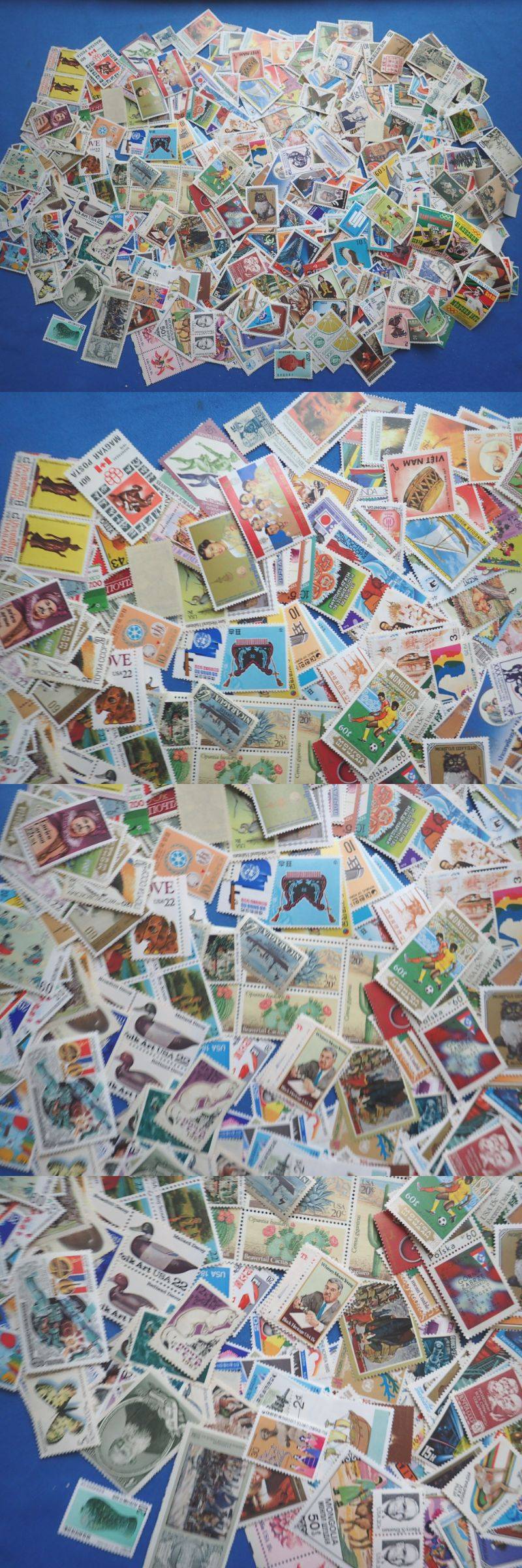 日本代購代標第一品牌【樂淘letao】－★★裏紙なし★パラグアイ・アメリカなど★未使用切手★200g★★