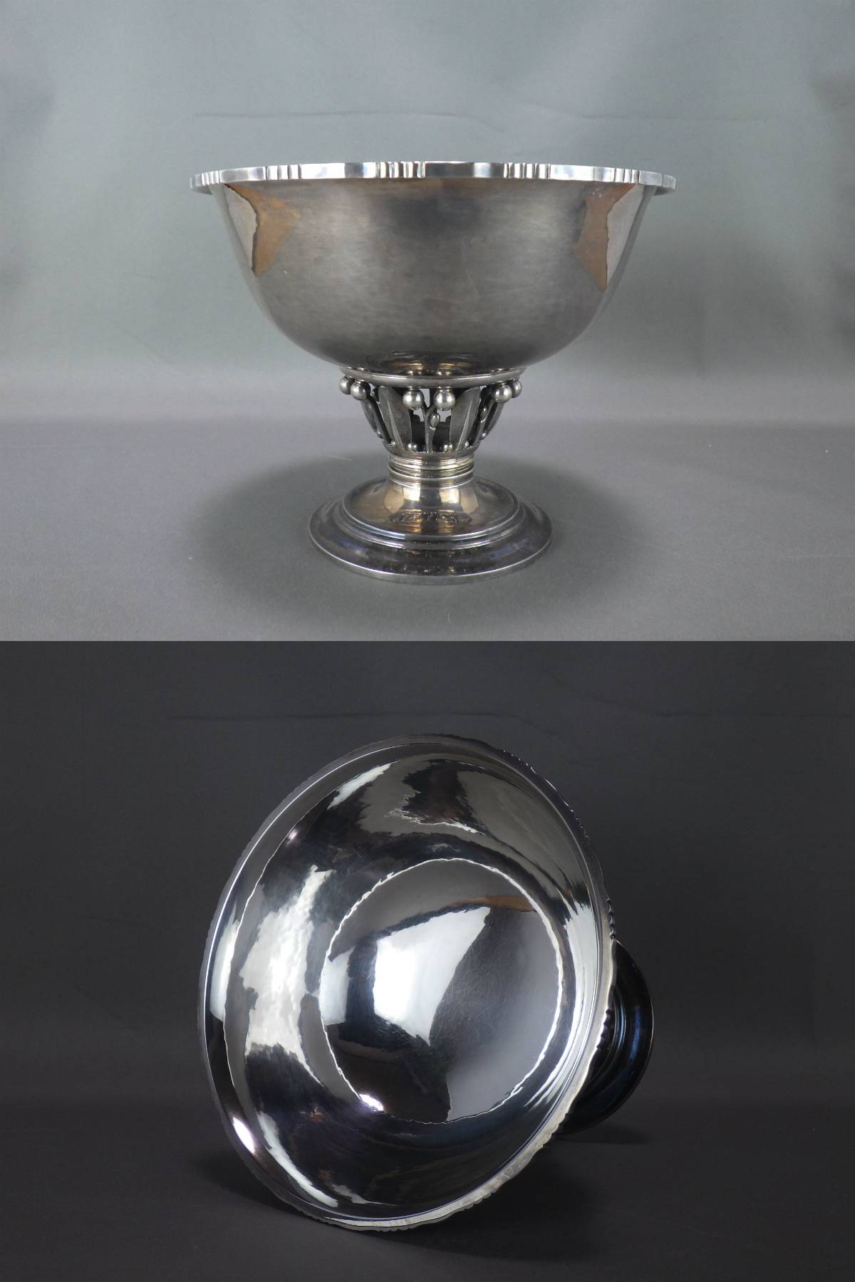 日本代購代標第一品牌【樂淘letao】－☆ 1900年代アンティーク ジョージジェンセン スターリングシルバー ボウル 180B