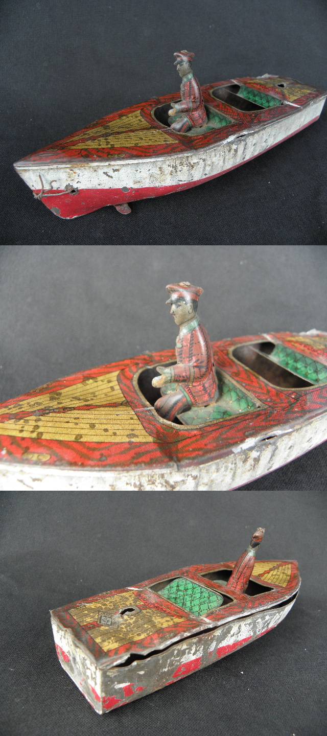 日本代購代標第一品牌【樂淘letao】－93 戦前 ブリキ ボート ジャンク品 / 玩具