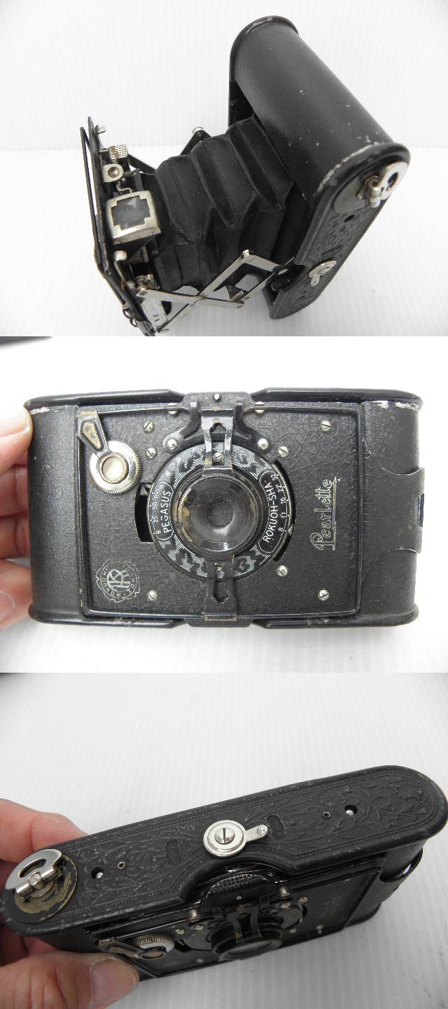 日本代購代標第一品牌【樂淘letao】－95 戦前 Pearlette 蛇腹 カメラ ジャンク品 / アンティーク