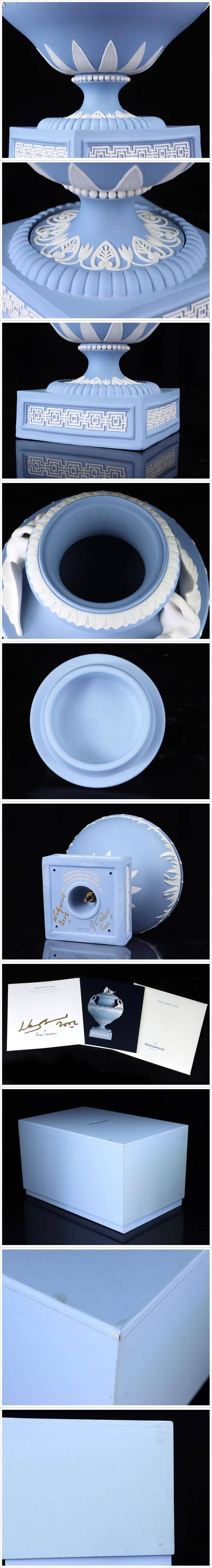 日本代購代標第一品牌【樂淘letao】－魁 本物保証 希少激レア 限定100 Wedgwood ウェッジウッド ジャスパー マスターピースコレクション レダと白鳥の花瓶 ヘンリーウェバ 箱付