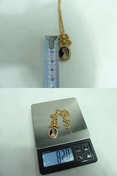 日本代購代標第一品牌【樂淘letao】－☆彡18KT/K18 刻印あり ペンダント ネックレス 約8.20g MB ゴールド ダイヤ？ 中古品☆彡