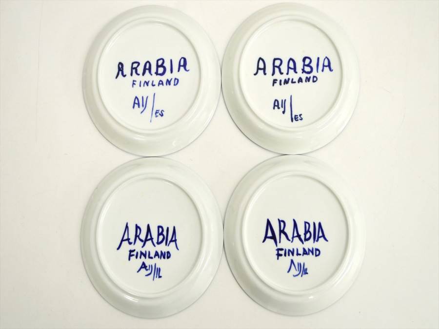 日本代購代標第一品牌【樂淘letao】－KM606 中古品 ARABIA FINLAND アラビア フィンランド カップ＆ソーサー 4客セット