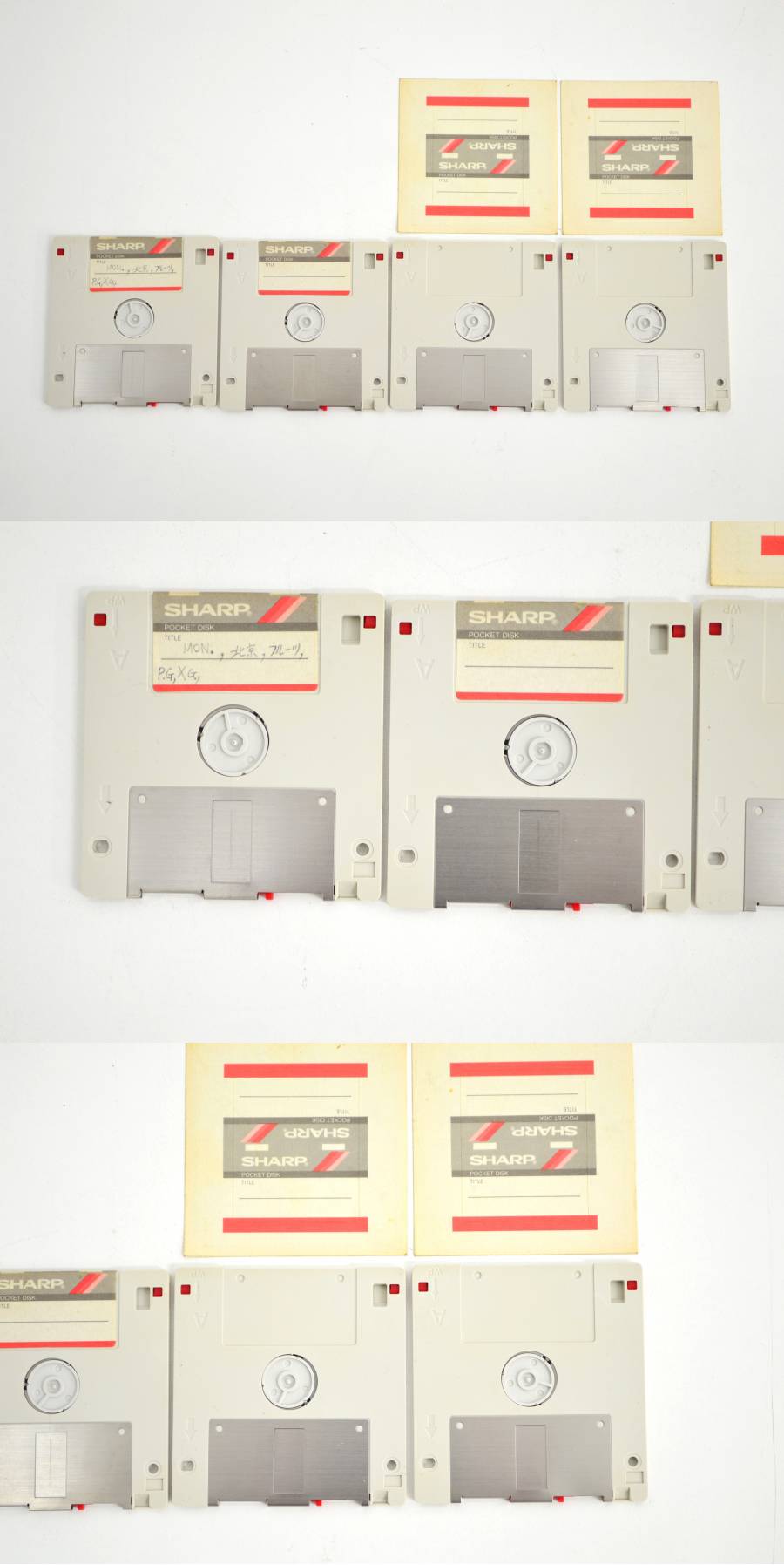 日本代購代標第一品牌【樂淘letao】－【動作未確認】SHARP シャープ ポケットディスク 4枚セット ポケコン/ポケットコンピュータ CE-140F ジャンク