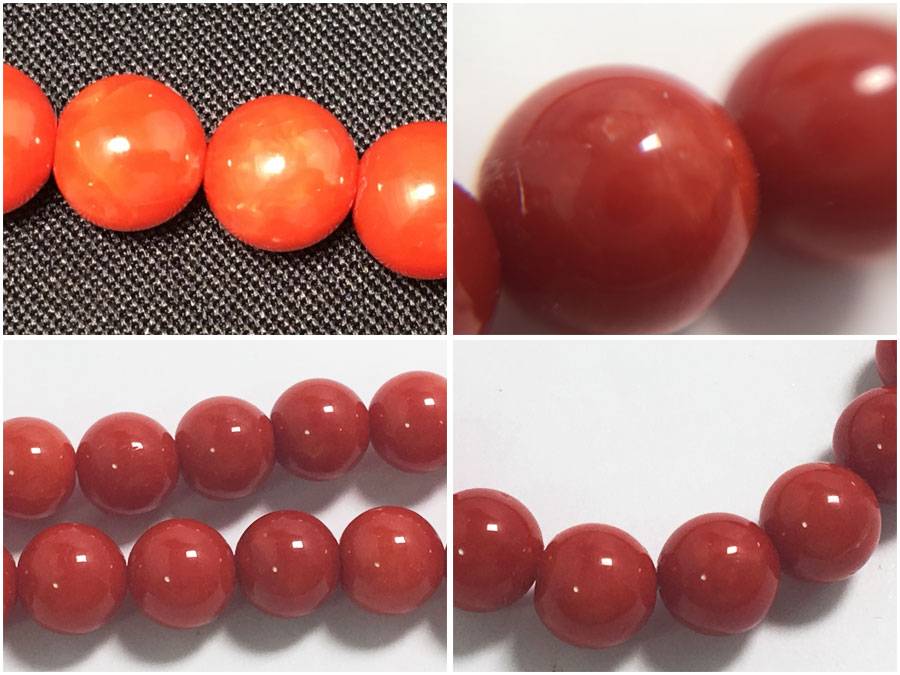 日本代購代標第一品牌【樂淘letao】－珊瑚 サンゴ ネックレス コーラル 珠約6.3mm～約7mm レディース 長さ約46cm 重量約33.1g