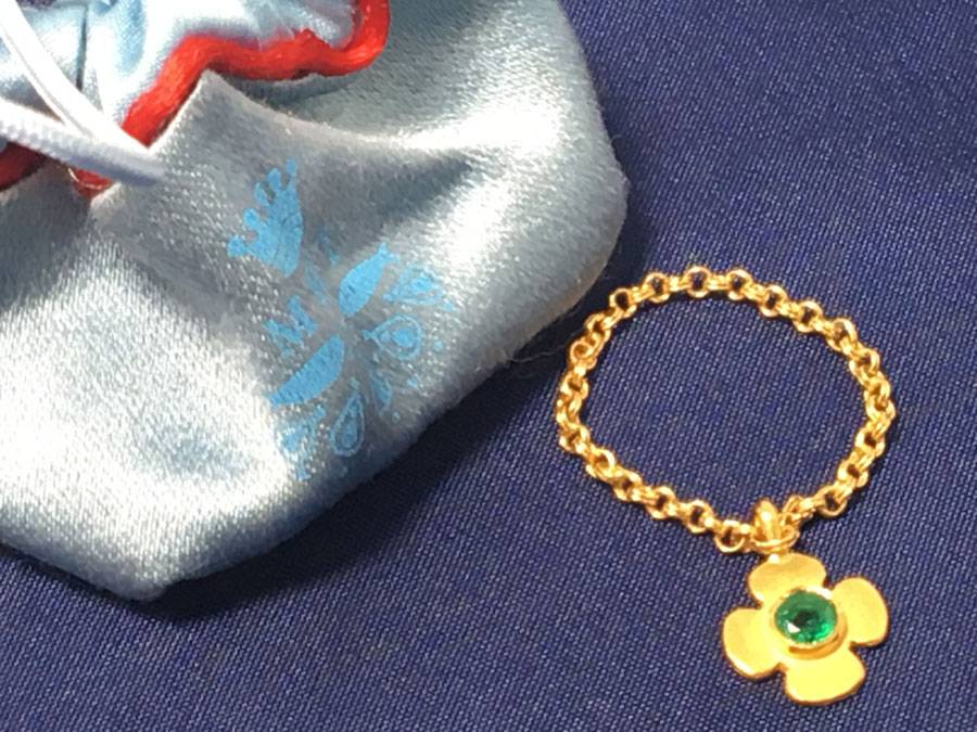 日本代購代標第一品牌【樂淘letao】－Marie-Helene de Taillac マリーエレーヌドゥタイヤック 22K クローバーチェーン リング 指輪 イエローゴールド 総重量1.4g ...