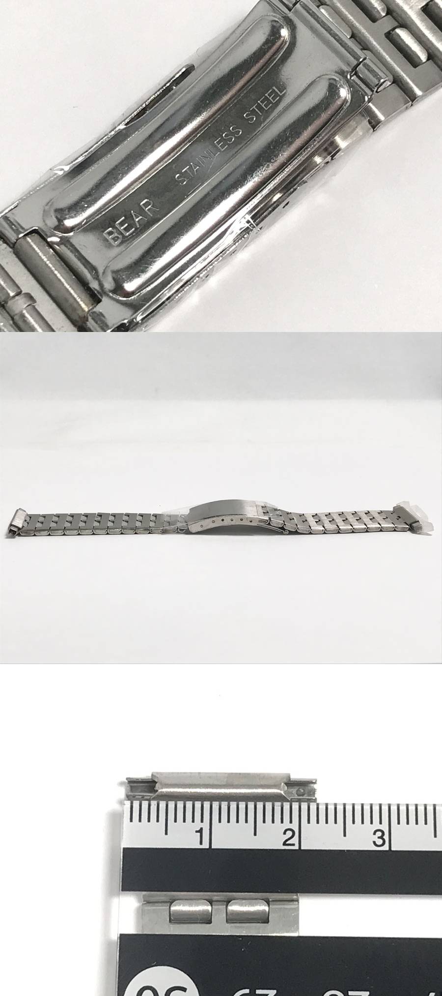 日本代購代標第一品牌【樂淘letao】－ M-14 未使用 腕時計 替えベルト BEAR ベアー ラグ幅約22mm 全長約15.3cm 腕時計 バンド ステンレス シルバーカラー