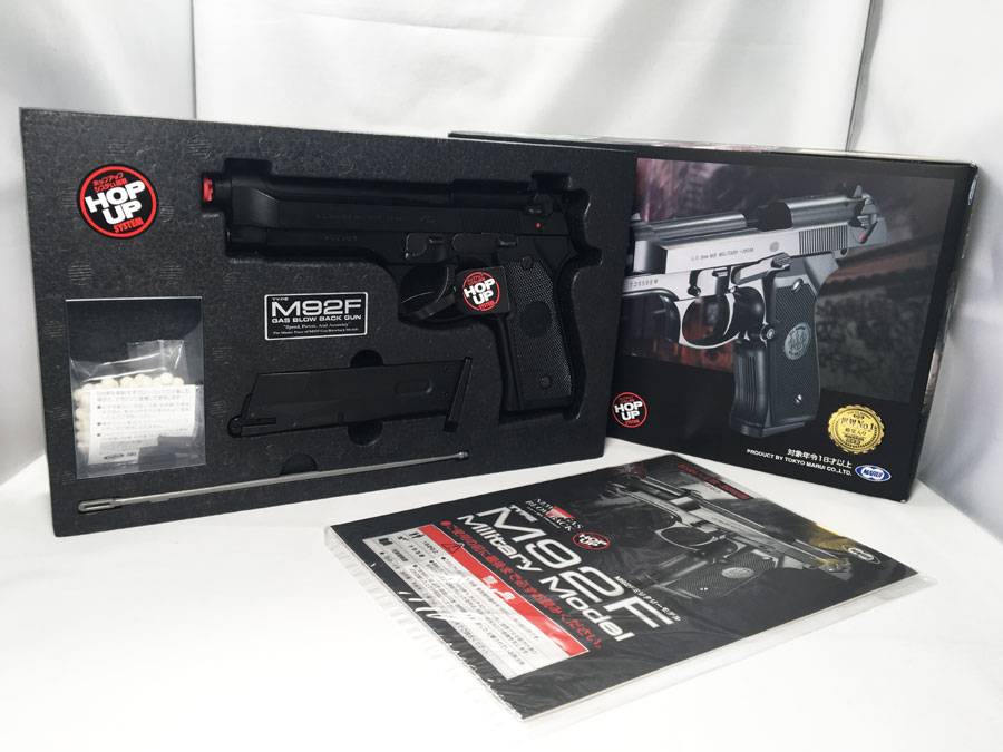 日本代購代標第一品牌【樂淘letao】－未使用！東京マルイ ガスガン M92F ニューガスブローバック ミリタリーモデル エアガン 取説・箱付き
