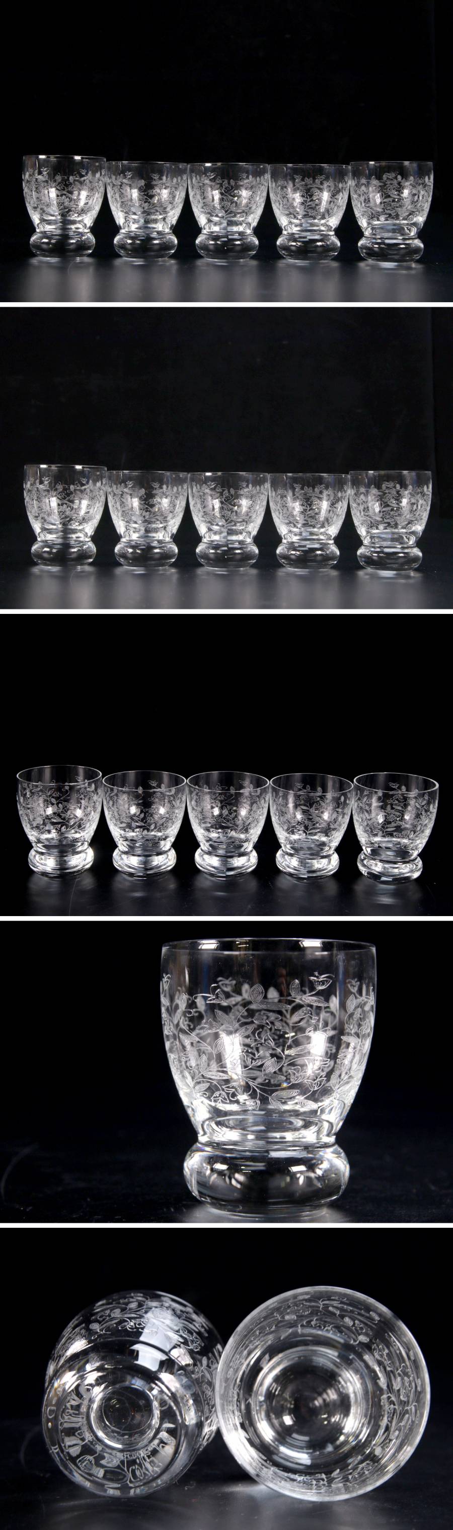 日本代購代標第一品牌【樂淘letao】－ 楾 百貨店購入 モーゼル Moser レディハミルトン マハラニ リキュールグラス ボヘミア 9点纏めて F[G351]U/24.4廻/MB/(100)