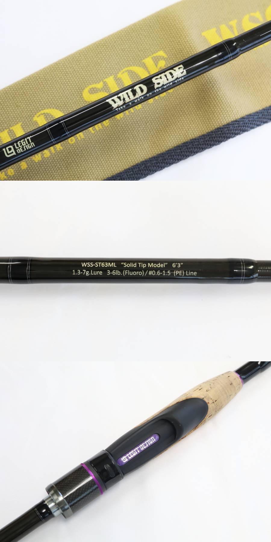 日本代購代標第一品牌【樂淘letao】－LEGIT DESIGN WILD SIDE WSS-ST63ML レジットデザイン ワイルドサイド 釣竿 釣り竿 竿 釣具 釣り具 T138