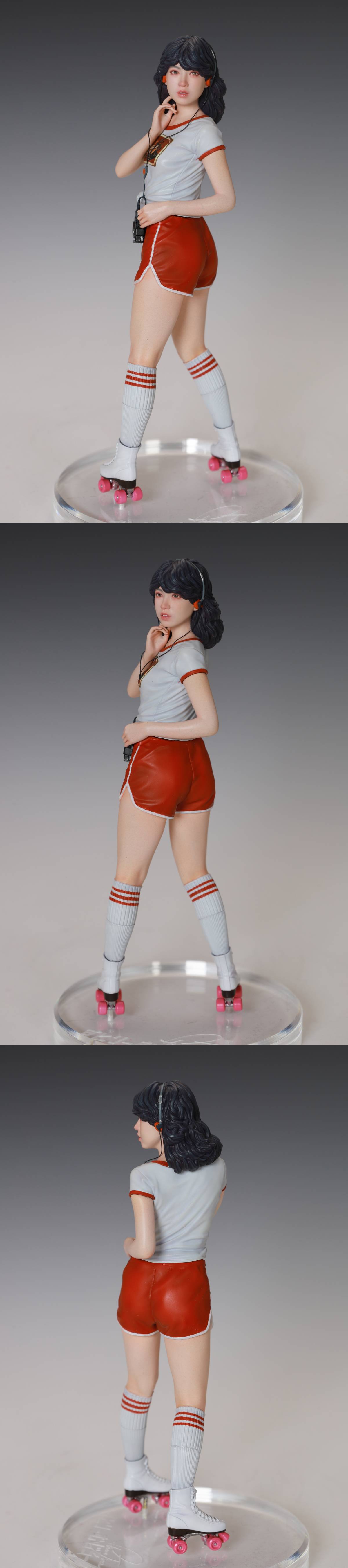 日本代購代標第一品牌【樂淘letao】－LIFE MINIATURES ARIKA 1980 Rooler Skating Girl CITY GIRLS リアルフィギュアガレージキット塗装済完成品