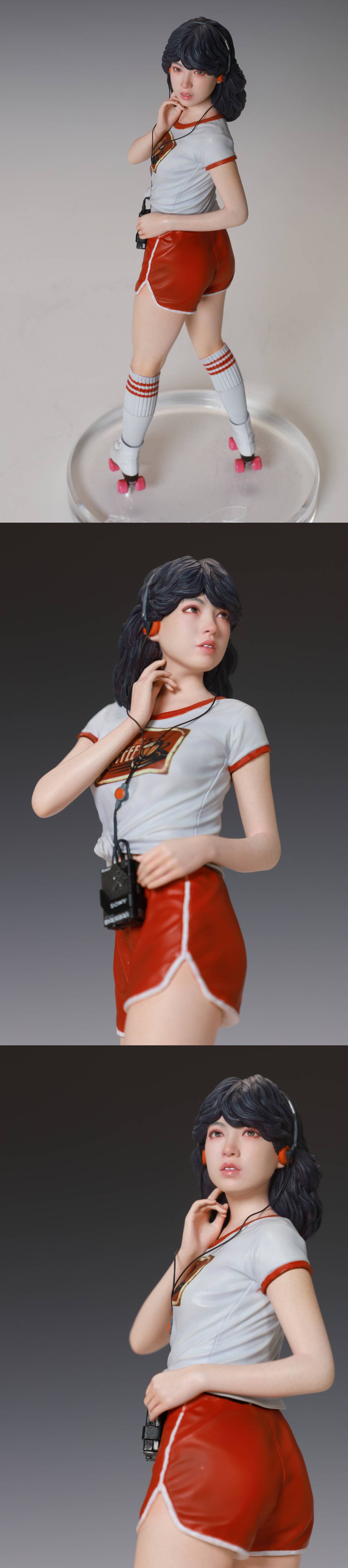 日本代購代標第一品牌【樂淘letao】－LIFE MINIATURES ARIKA 1980 Rooler Skating Girl CITY GIRLS リアルフィギュアガレージキット塗装済完成品